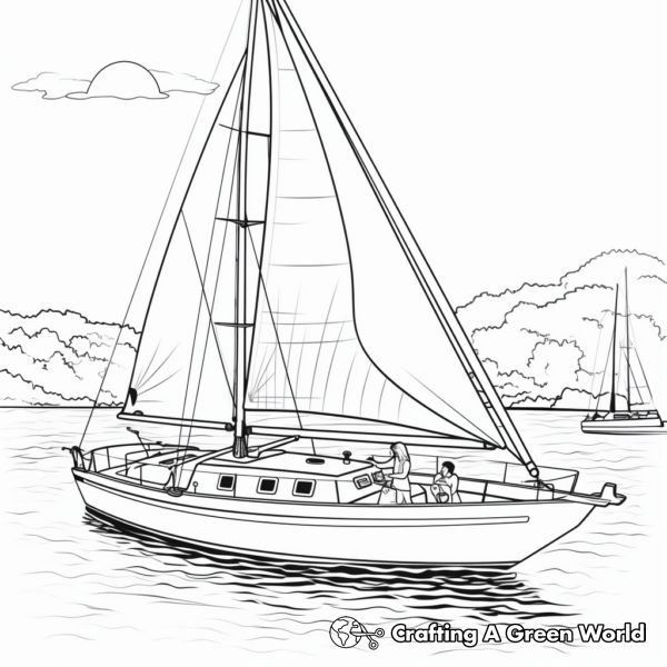 Sailboat Coloring Pages - Free & Printable!