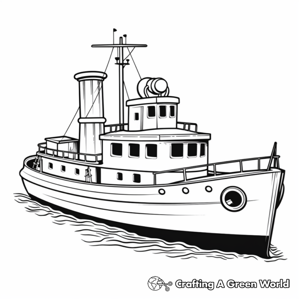 Tugboat Coloring Pages - Free & Printable!
