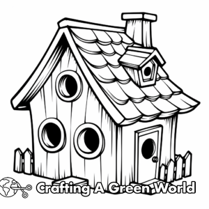 Bird House Coloring Pages - Free & Printable!