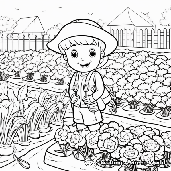 Vegetable Garden Coloring Pages - Free & Printable!