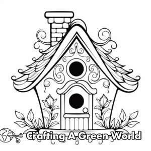 Bird House Coloring Pages - Free & Printable!