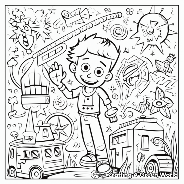 April Coloring Pages - Free & Printable!