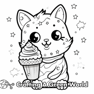 Cats and Ice Cream Coloring Pages - Free & Printable!