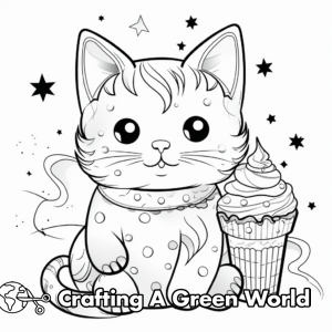 Cats and Ice Cream Coloring Pages - Free & Printable!