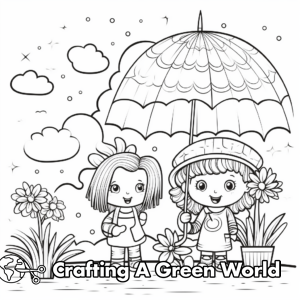 Spring Preschool Coloring Pages - Free & Printable!