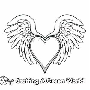 Heart With Wings Coloring Pages - Free & Printable!