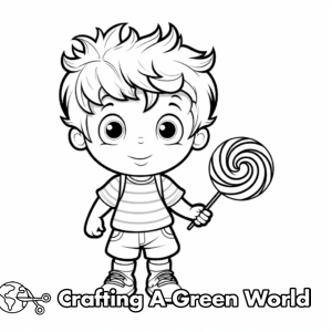 Lollipop Coloring Pages - Free & Printable!