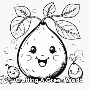 Avocado Coloring Pages - Free & Printable!