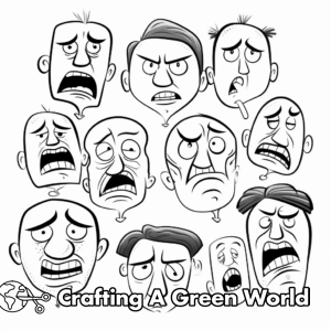 Emotions Coloring Pages - Free & Printable!