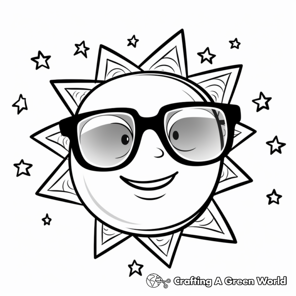 Sun, Moon, and Stars Coloring Pages - Free & Printable!
