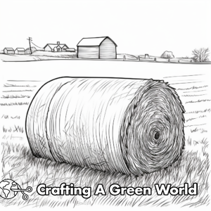 Hay Bale Coloring Pages - Free & Printable!