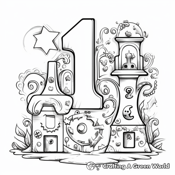 Number Coloring Pages - Free & Printable!