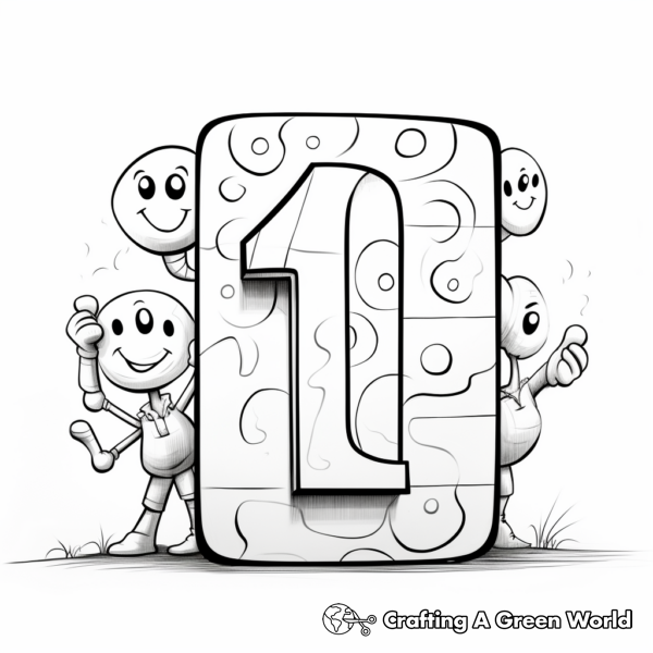 Number Coloring Pages - Free & Printable!