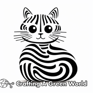 Striped Cat Coloring Pages - Free & Printable!
