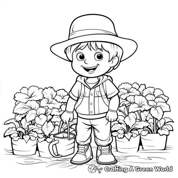 Vegetable Garden Coloring Pages - Free & Printable!