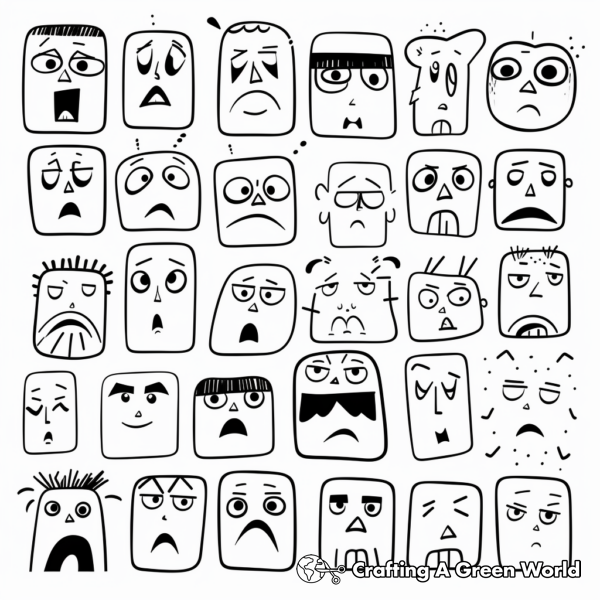 Emotions Coloring Pages - Free & Printable!