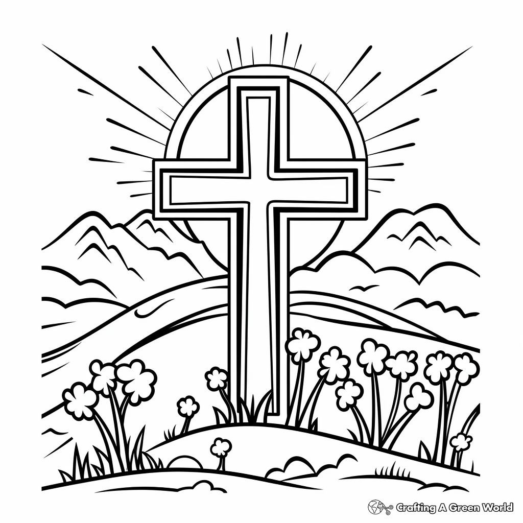 Free Printable Coloring Pages Of The Cross