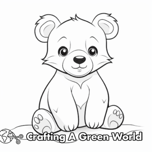 Bear Cub Coloring Pages - Free & Printable!