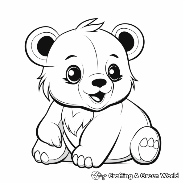 Bear Cub Coloring Pages - Free & Printable!