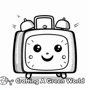 Alarm Clock Coloring Pages - Free & Printable!