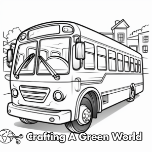 Bus Coloring Pages - Free & Printable!