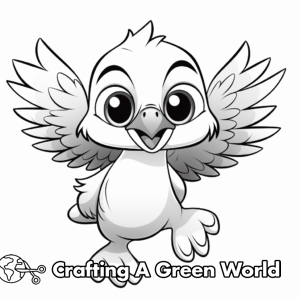 Flying Eagle Coloring Pages - Free & Printable!