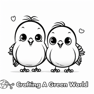 Love Bird Coloring Pages - Free & Printable!