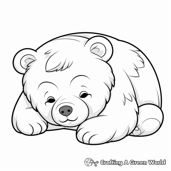 Sleeping Bear Coloring Pages - Free & Printable!