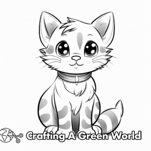 Tabby Cat Coloring Pages - Free & Printable!