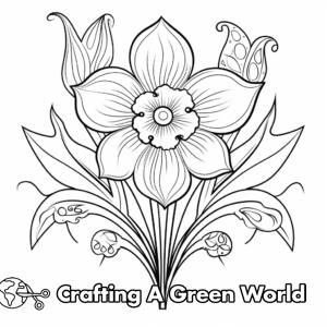 Flowers And Hearts Coloring Pages - Free & Printable!