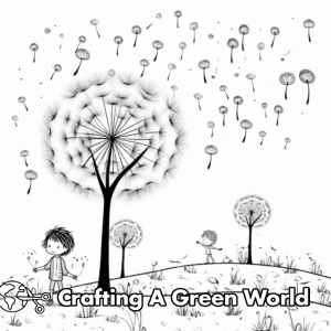 Dandelion Coloring Pages - Free & Printable!