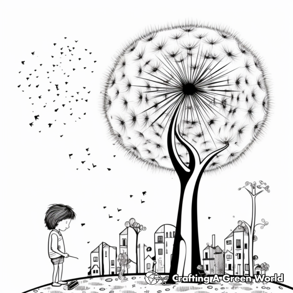 Dandelion Coloring Pages - Free & Printable!