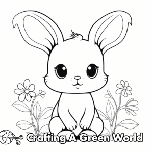 Kawaii Bunny Coloring Pages - Free & Printable!