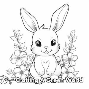 Kawaii Bunny Coloring Pages - Free & Printable!
