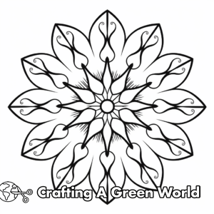 Winter Mandala Coloring Pages - Free & Printable!