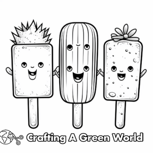Popsicle Coloring Pages - Free & Printable!