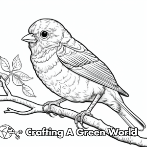 American Goldfinch Coloring Pages - Free & Printable!