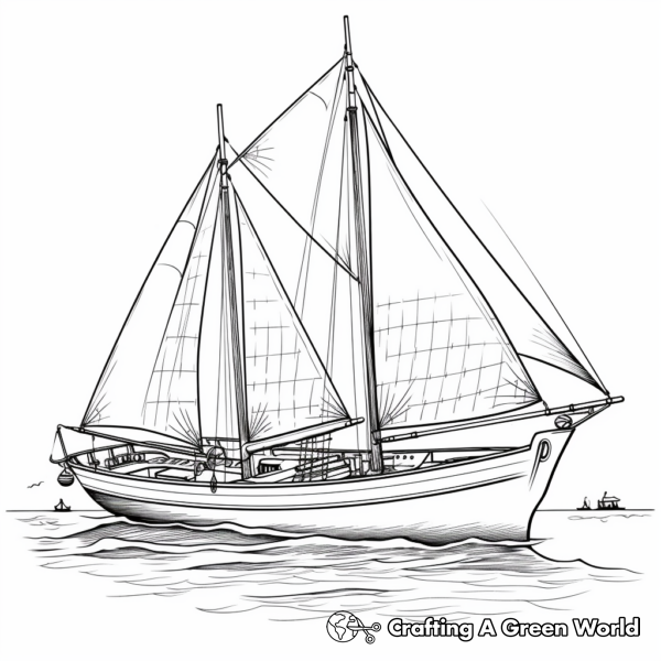 Sailboat Coloring Pages - Free & Printable!