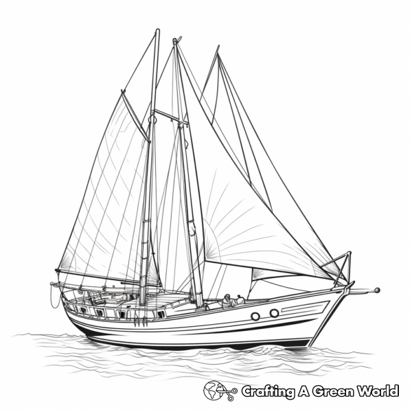 Sailboat Coloring Pages - Free & Printable!