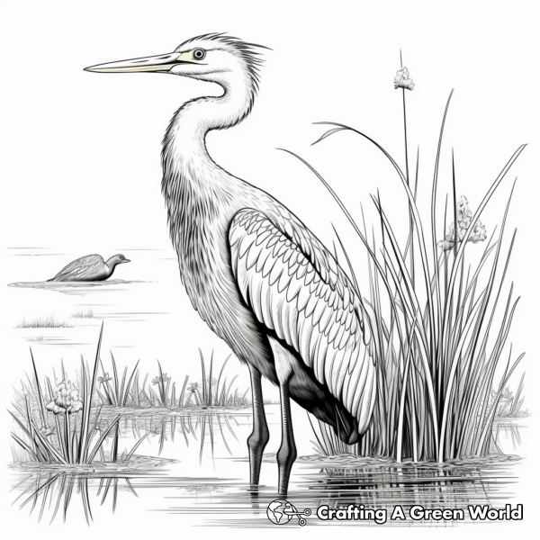 Blue Heron Coloring Pages - Free & Printable!
