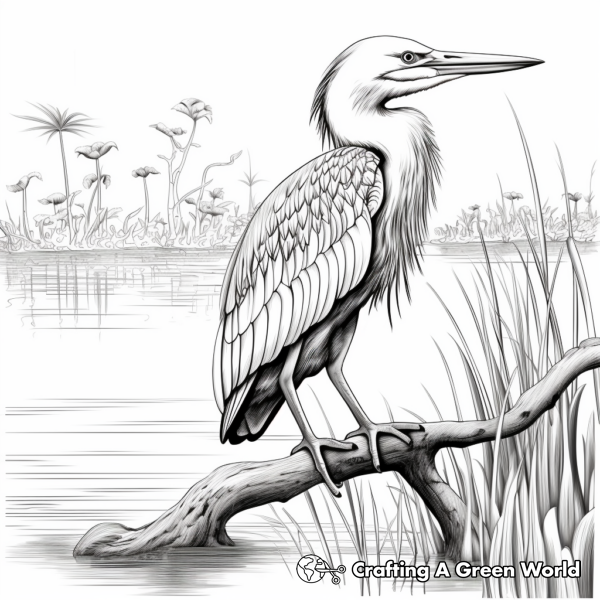 Blue Heron Coloring Pages - Free & Printable!