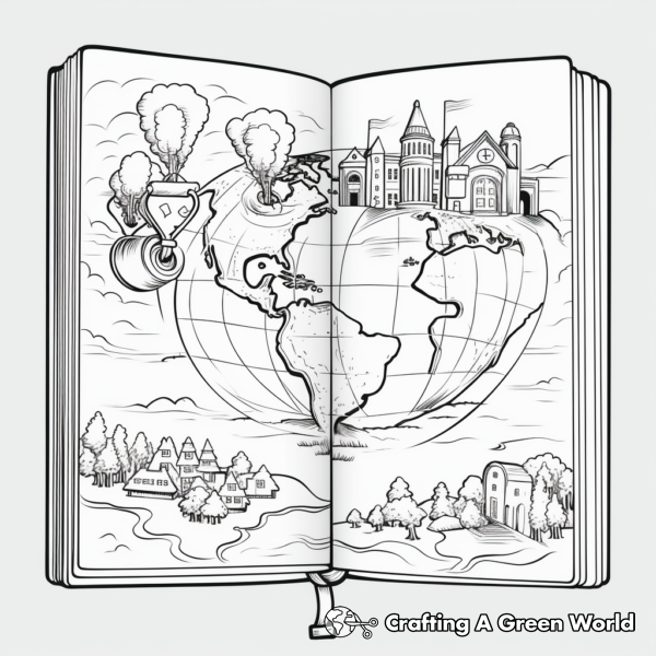 Book Coloring Pages Free Printable