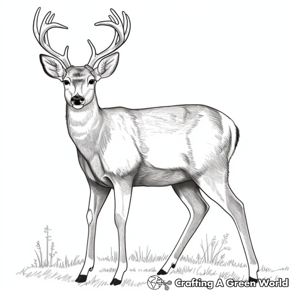 Mule Deer Coloring Pages - Free & Printable!