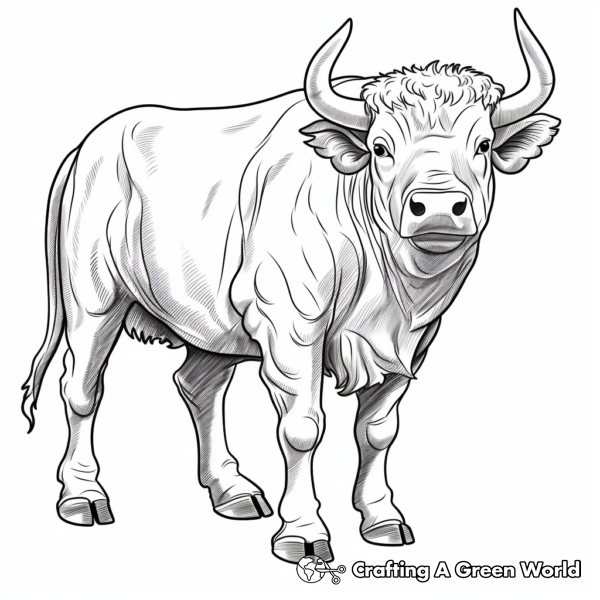 Bull Coloring Pages - Free & Printable!