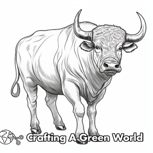 Bull Coloring Pages - Free & Printable!