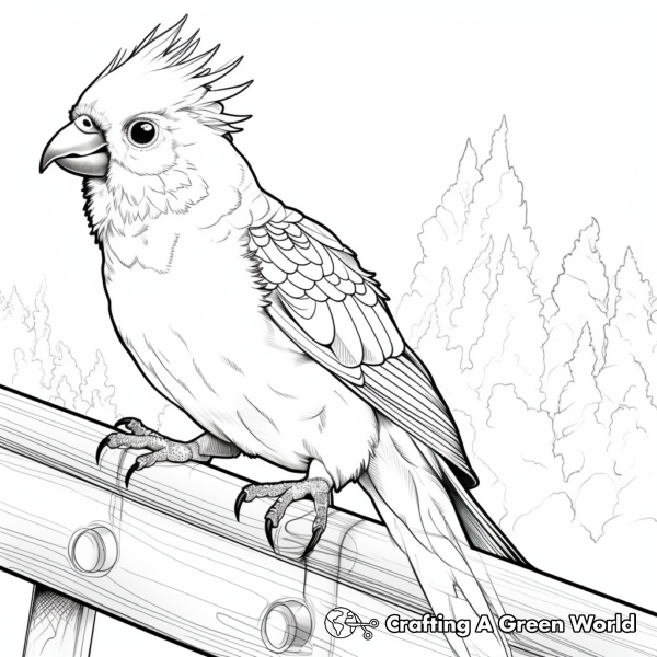 Cockatiel Coloring Pages - Free & Printable!