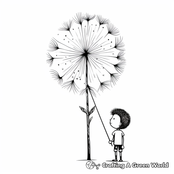 Dandelion Coloring Pages - Free & Printable!