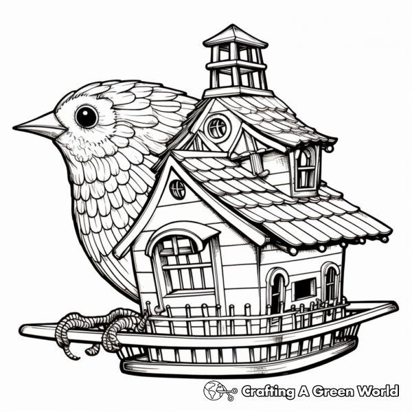 Bird Cage Coloring Pages - Free & Printable!