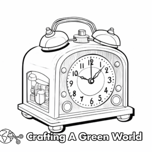 Alarm Clock Coloring Pages - Free & Printable!