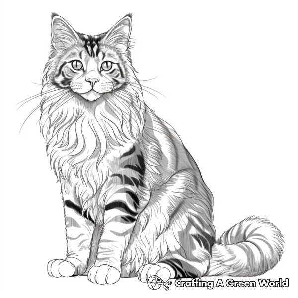 Hard Cat Coloring Pages - Free & Printable!